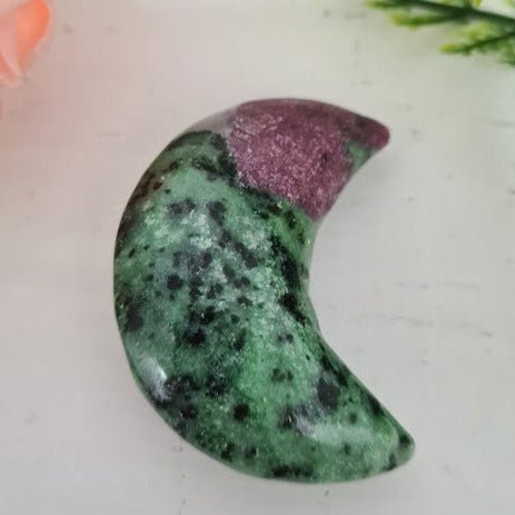 Ruby Zoisite Moon Gemstone – Artisan Boutique