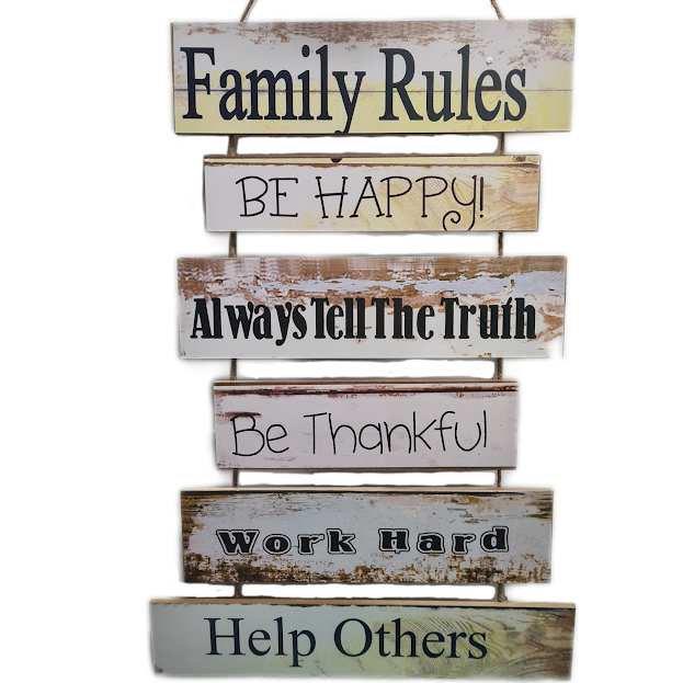 Family Rules Sign Family Rules Sign...Multi Panel