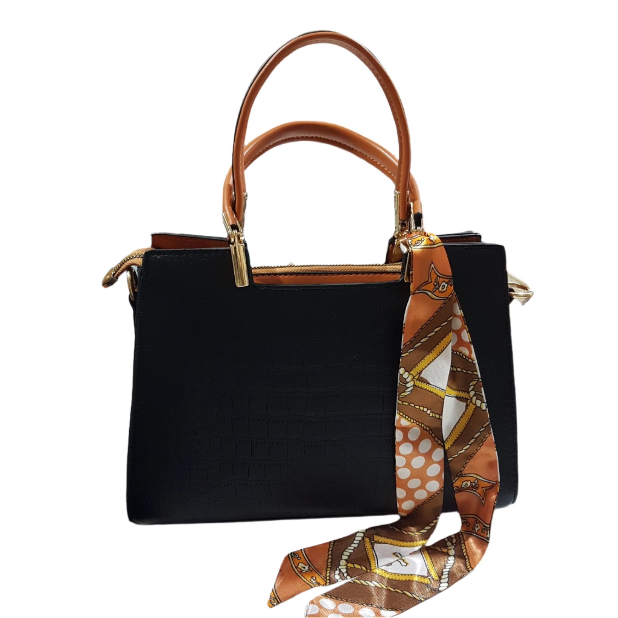 Large Black Stone Pattern Handbag – Artisan Boutique