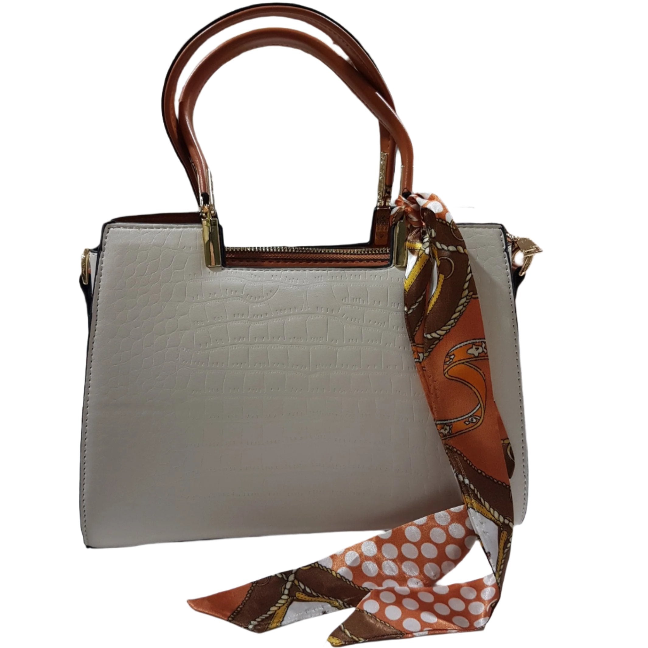 Large White Stone Pattern Handbag – Artisan Boutique